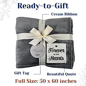 Wishmead Sympathy Gift Blanket - Memorial Gifts for Loss of Mother - Bereavement Gifts in Memory of Loved One Loss of Father Husband Condolence Grief Sorry Loving Funeral Rememberance