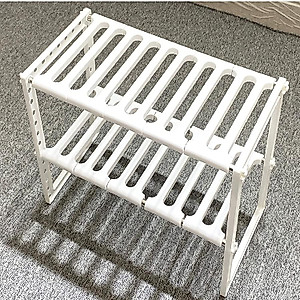 Comoo Under Sink Organizers And Storage,2-Layer Expandable Under Sink Organizer With Adjustable Lenth And Shelves，Multifunctional Under Sink Storage For Kitchen,(15.35-26 x 10.24 x 14.96)'