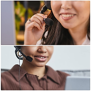 LUTER 15pcs Mini Foam Microphone Windscreens, High Density Foam Mic Covers for Headset Protection for Lavalier Microphones (Black)