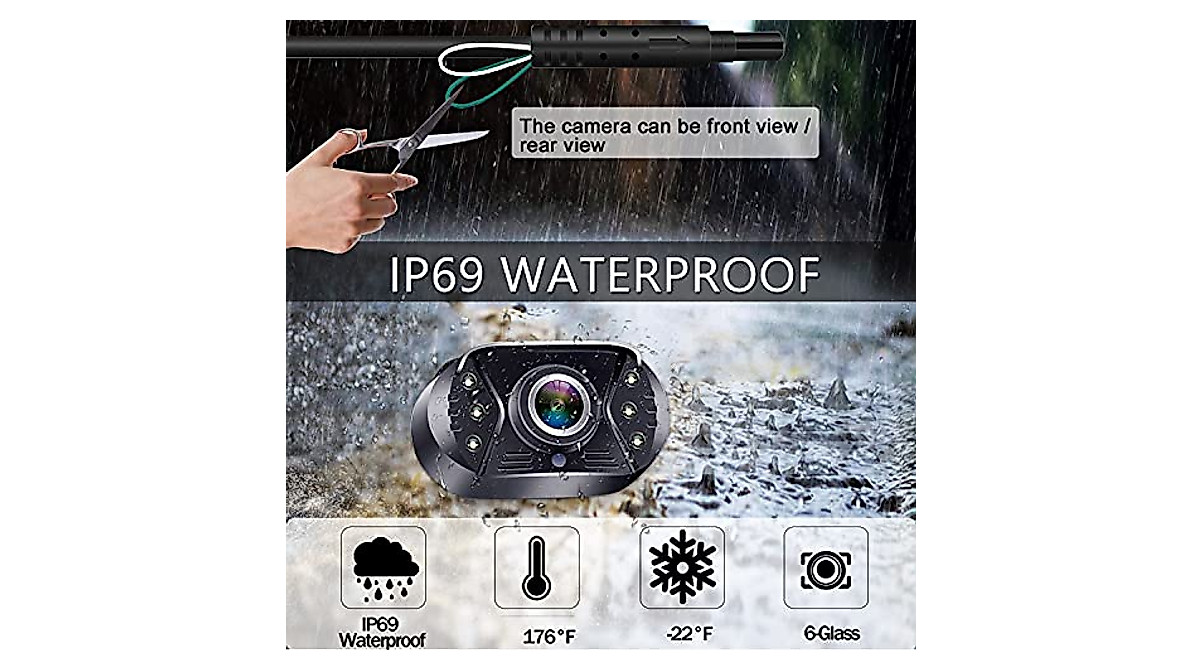 Yakry 1080P HD Backup Camera Kit: Easy Install & Night Vision