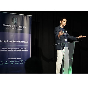 Clear Podium Stand with Lights, 43”Acrylic Podium Pulpits for Churches Professional Portable Presentation Podium Lectern for Offices and Classrooms