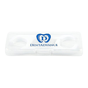 DentAdvance Original Dental Floss Picks - Premium Angled, Easy Reach Back Teeth | Tooth Flossers | Unflavored, 90 ct, w/ Travel Case