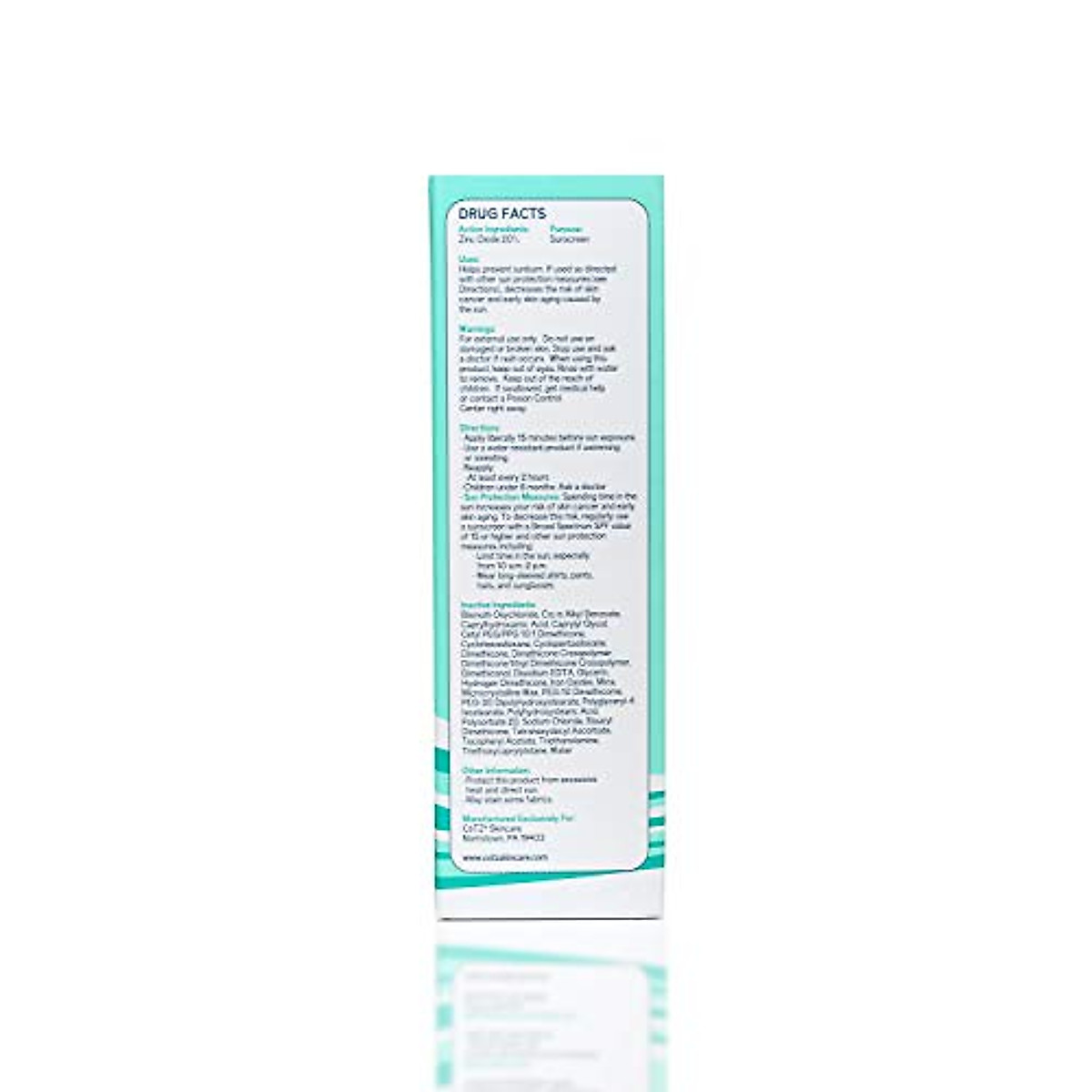 CōTZ Flawless Complexion Tinted Facial Mineral Sunscreen Broad Spectrum SPF 50; 2.5 oz / 70 g