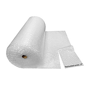 uBoxes Medium Bubble Cushioning Roll 48" Wide x 100 ft - Medium Bubbles 5/16", Clear, (BUBBMED48100)