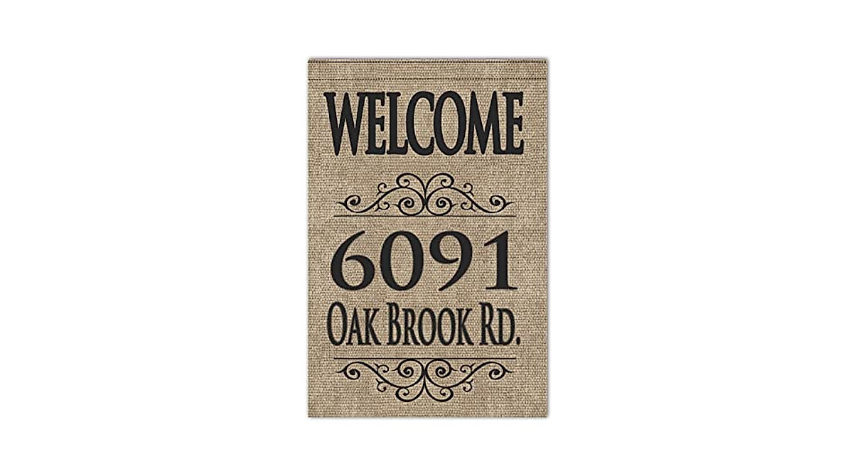 Personalized House Address Garden Flag – Custom Yard Decor
