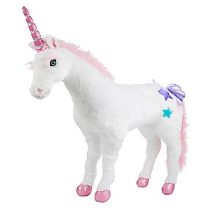 Melissa & Doug Giant Unicorn - Lifelike Stuffed Animal (over 2 feet tall)