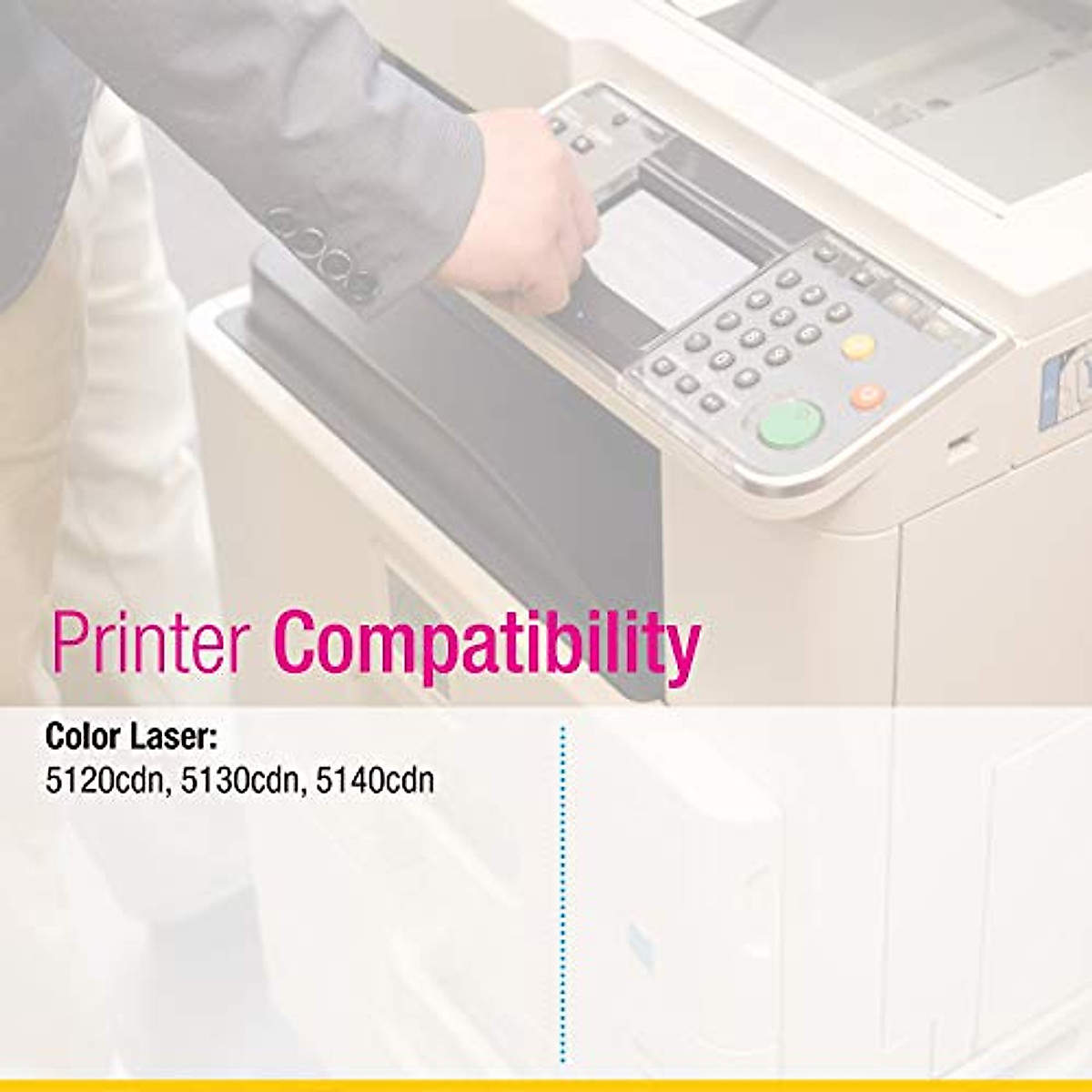 CS Compatible Toner Cartridge Replacement for Dell 5130CDN 330-5846 Black Color Laser 5120cdn 5130cdn 5140cdn Toner Cartridge 2 Black Set