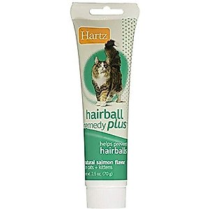 Hartz Hairball Remedy Plus Paste for Cats 2.50 oz(Pack of 6)