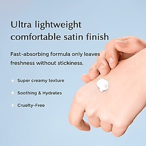 SELF BEAUTY Ultra Lightweight Mineral Facial Sunscreen SPF 50 1.69 fl.oz - Broad Spectrum PA++++ Korean Skincare No-White Cast Non-Greasy Hydrating Face with Hyaluronic Acid Sheer Tinted 50ml