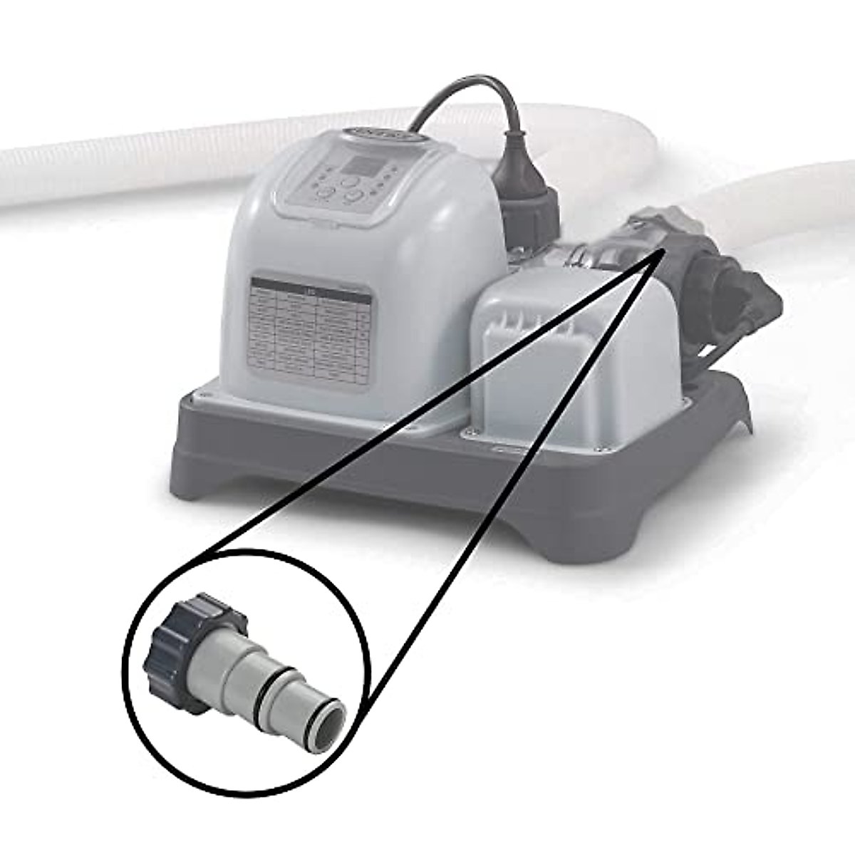 Intex Replacement Hose Adapter A w/Collar for Threaded Connection Pumps (Pair)