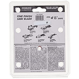 Freud D0436X Diablo 4-1/2-Inch 36 Tooth ATB Cordless Trim Saw Blade with 20-Millimeter Arbor and 3/8-Inch Reducer Bushing