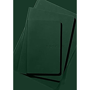 Zequenz Classic 360 The Color Series, Size: Large, Color: Emerald, Paper: Dot, Soft cover Notebook, Soft Bound Journal, 5.83"W x 8.19" H x .47", 100 sheets/200 pages, Dot Matrix Pattern Premium Paper
