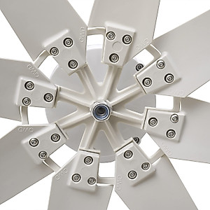 DONSU Wind Turbine Generator Kit 600W 12V w/8 Blade, Wind Generator Kit w/Charge Controller, Wind Power Generator for Marine, RV, Home, Windmill Generator Suit for Hybrid Solar Wind System