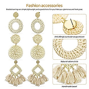 SHERCHPRY Straw Bag Women Crossbody Bag Clutch Handbags Summer Beach Woven Bags Straw Purse for Women Girls