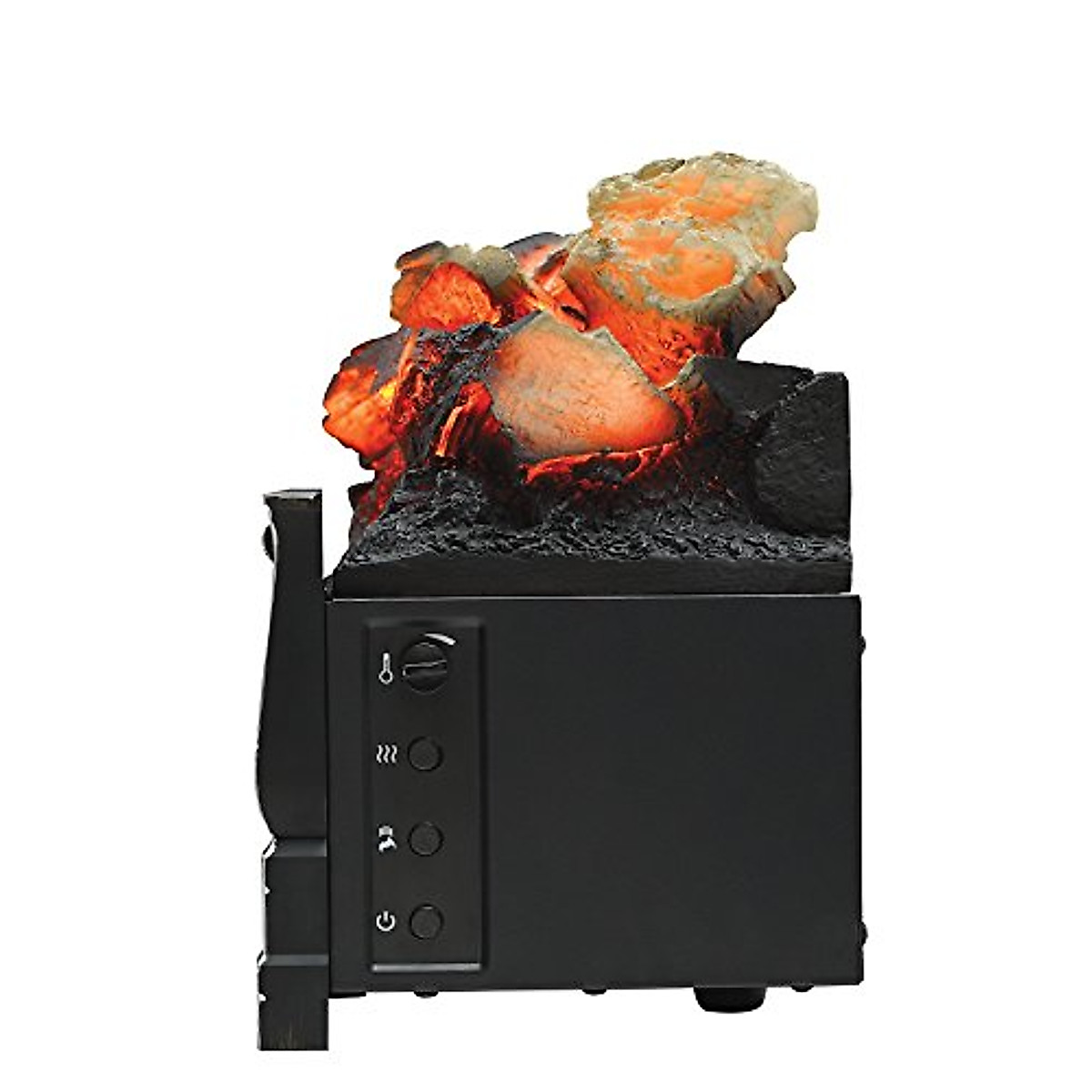 Duraflame DFI030ARU Infrared Quartz Set Heater with Realistic Ember Bed and Logs, Black