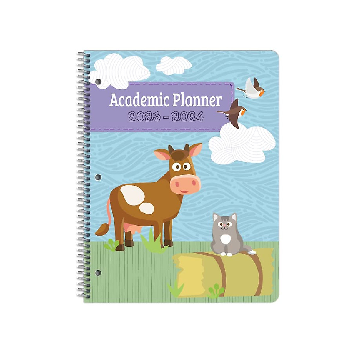 Dated Primary Student School Planner 2023-2024 Academic School Year, Large (8.5" by 11") Block Style Datebook with Engage Cover