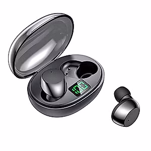 Wireless Earbuds, Bluetooth 5.3 Headphones Sport Waterproof with Deep Bass, Finger Control, Charging Case,Noise Cancelling Earbuds Wireless Earphones for Sleeping, Bluetooth Earbuds In-Ear With Mic