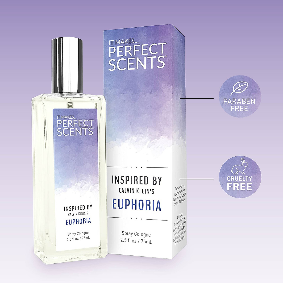 Perfect Scents Fragrances | Euphoria | Women’s Eau de Toilette | Paraben Free | Never Tested on Animals | 2.5 Fluid Ounces