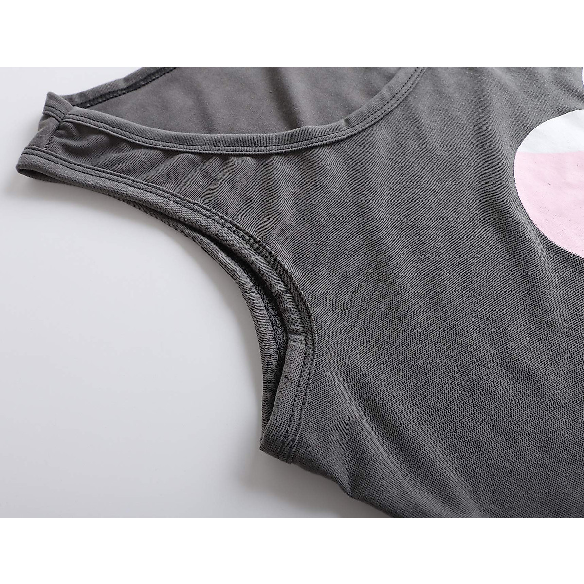 VENTELAN Women Pajamas Cute Heart Tank Top Plaid Shorts Set Summer PJS XL