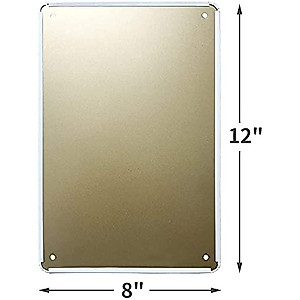 BIGYAK My Sewing Space is My Happy Place Retro Look 8X12 Inch Iron Decoration Crafts Sign for Home Kitchen Bathroom Farm Garden Garage Inspirational Quotes Wall Decor