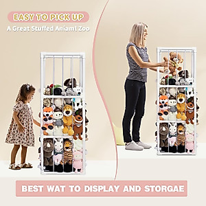 HAVEDAWN Original Stuffed Animal Zoo, Large Stuffed Animals Storage, Toy Storage Organizer for Plush Toy Holder, Perfect Stuffed Animals Ideas for Toddler Boys Girls, Nursery Play Room