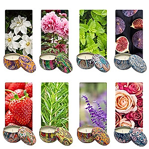 16 Pack Scented Candles Gift Set for Women Aromatherapy Candles for Home Scented Natural Decoration Soy Wax Candles Tin Jar Portable Travel Candles Yoga Mother's Day Valentine's Birthday Day Gifts