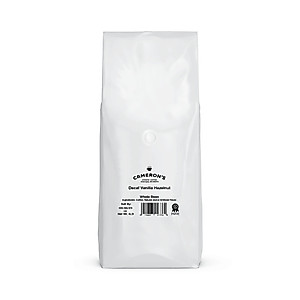 Cameron's Coffee Decaf Vanilla Hazelnut Flavored Whole Bean Coffee, Light Roast, 100% Arabica, Bulk, 4-Pound Bag, (Pack of 1)