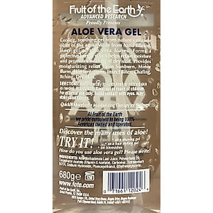 Fruit of the Earth Aloe Vera 100% Gel 24 oz (Pack of 3)