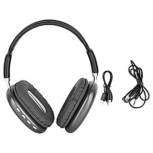 Tangxi Wireless Noise Cancelling Headphones, Stereo Over Ear Sports Headphones, Portable Foldable Lightweight Headset Soft Earpads for Cellphone PC