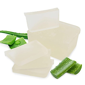 Primal Elements Aloe Soap Base - Moisturizing Melt and Pour Glycerin Soap Base for Crafting and Soap Making, Vegan, Cruelty Free, Easy to Cut - 2 Pound