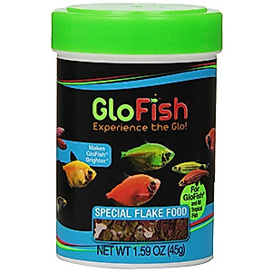 GLSHF GloFish Special Flake Dry Fish Food for Brightness, 1.6 oz