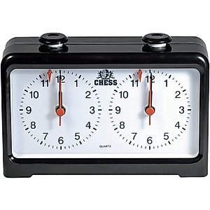 WE Games Royal Crest Analog Chess Clock/Timer by Wood Expressions