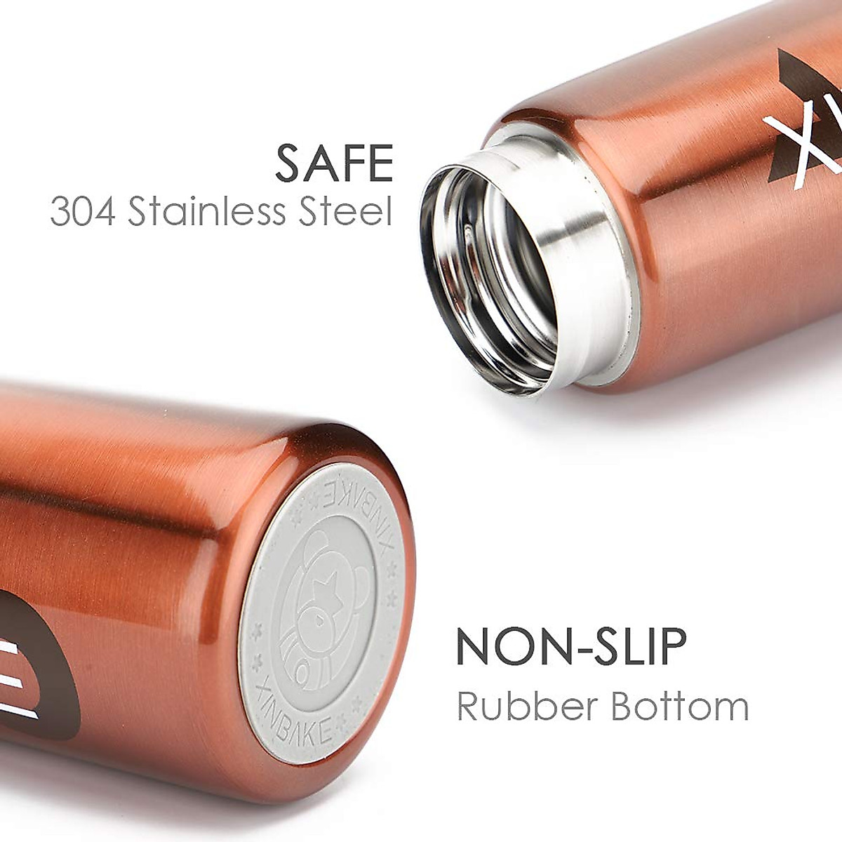 DIFFLIFE Vacuum Mug for kids Cute Shofar Thermos 2019 New Stainless Steel Hot Water Bottle Travel Cup (Orange), YUNDA, YUNDA, YUNDA, YUNDA