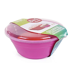 Mintra Home Snack Bowls (Popcorn Bowl Set, Fuchsia)