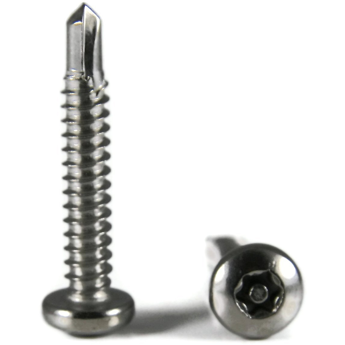 Torx w/Pin Tamper Proof Security Pan Self Driller TEK-3 Screw 410 Stainless Steel - #14 x 2 (T-27) Qty-25