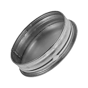 Vent Systems 4" Inch Pack of 2 Metal Tee Caps. Galvanized Steel End Cap. Dryer Vent Cover. Dryer Duct End Cap. 4In Steel End Cap. Steel Plug 4Inch. Round Metal Duct Fitting. Reusable