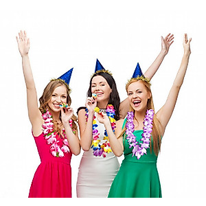 swufelKu Hawaiian Luau Leis 50PCS for Adults and Kids Party Favour Supplies Decoration