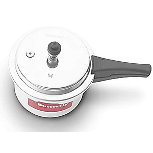 Butterfly Cordial Induction Base Aluminium Pressure Cooker, 3 litres, Silver