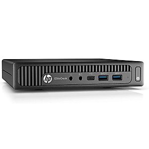 HP EliteDesk 800 G1 Mini Tiny Business Desktop PC, Intel Quad Core i7-4785T up to 3.20GHz, 8GB DDR3, 256GB SSD, WiFi, BT4.0, VGA, DP, HDMI, DVI, Windows 10 Pro x64, English/Spanish/French (Renewed)