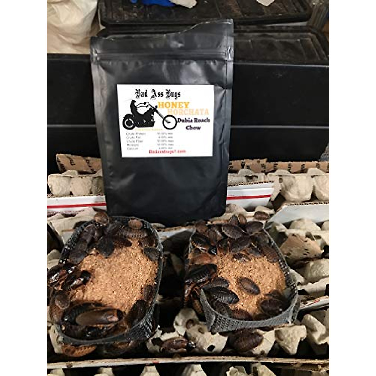 BadAssBugs™ 2LB Dubia Roach Chow Honey Horchata