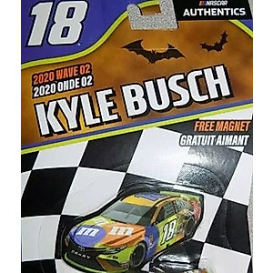 Winners 2020 Wave 02 Halloween Kyle Busch #18 1/64th Scale Diecast with Mini Car Insert Car Measures 3 inches L x 1 inches W x 1 inches Tall