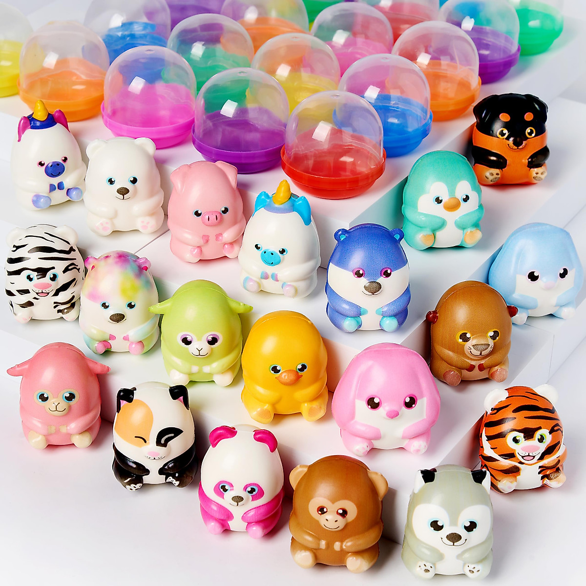 JOYIN 20 Pcs squishy toys Kawaii Animal Party Favors for Kids Slow Rising Toys for Boys and Girls Stress Relief Squeeze Toys for Birthday Party Gifts Goodie Bag Stuffers Pinata Stuffers