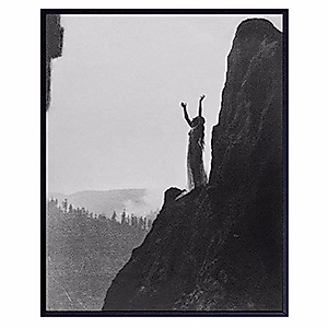Witch Decor - Wiccan Wicca Decor - Black Magic Witchcraft Supplies - Vintage Gothic Wall Art Photo - Goth Room Decor - Paganism, Pagan Gifts - Gothic Decorations - Goddess Decor