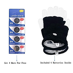 Luwint Led Gloves for Adult Children, Cool Toys for Boys Girls