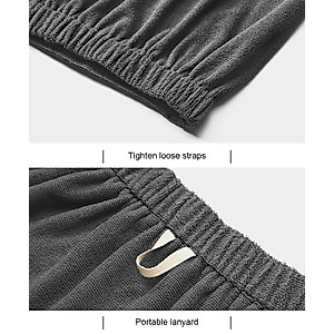 Kniffi Womens Wrap Towel Spa Wraps & Hair Towel Body Wrap Adjustable Closure Bathrobe Grey XL