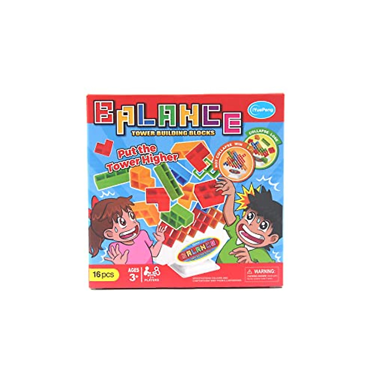 iYuePeng Board Games for Kids & Adults Tetra Tower Balance Stacking Toys Perfect for Family Games, Parties, Travel