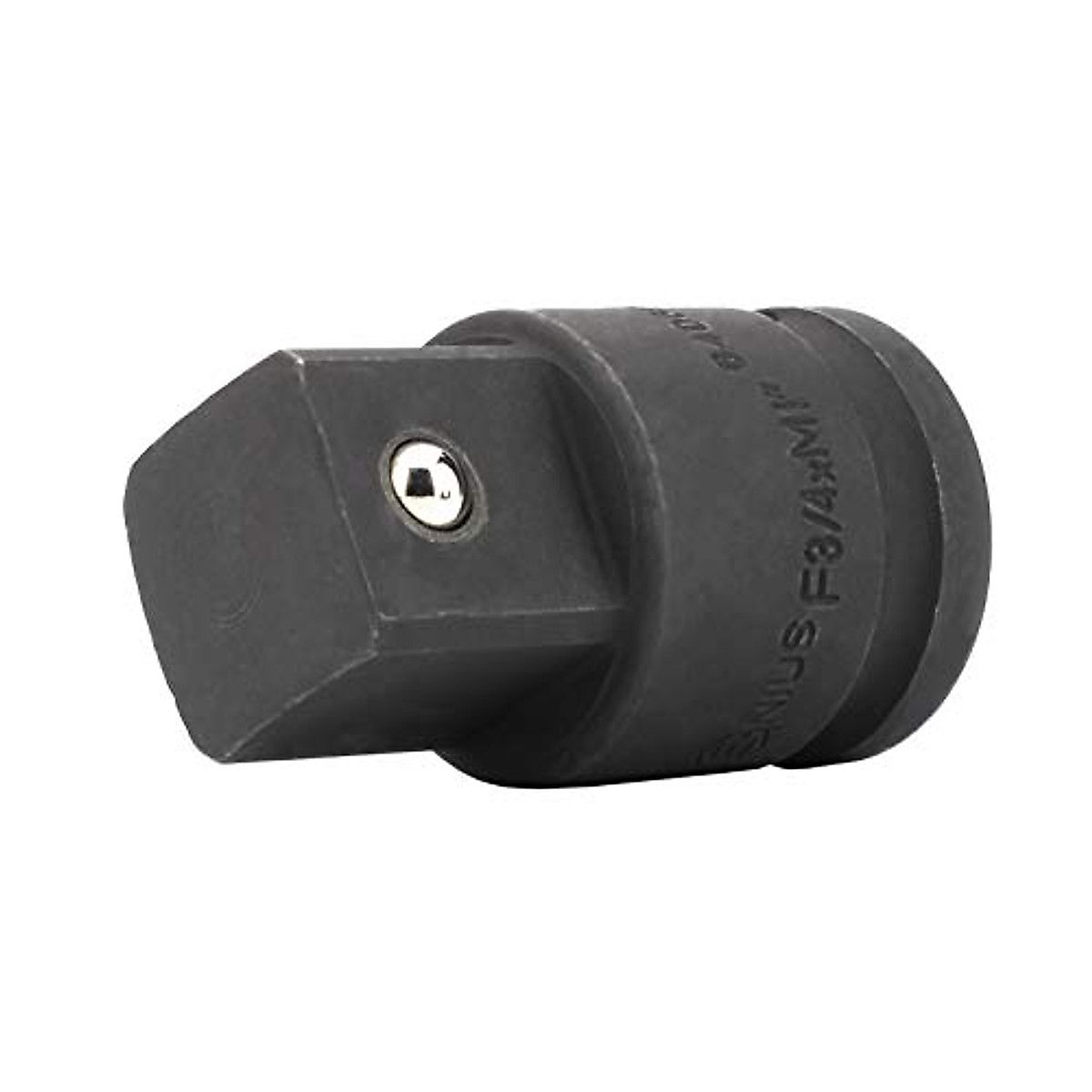 Genius Tools 3/4" Drive Impact Adapter with Steel Ball, 3/4"F × 1"M, Cr-Mo Steel - 640608B