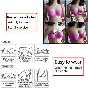 LZWIN Waterproof Silicone Chicken Cutlets Bra Inserts - Soft Push Up Enhancer Pads for Summer Swimsuits & Bikini