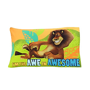 Disney DreamWorks Animation Madagascar Behold My Mane 4 Piece Toddler Bedding Set, Toddler, 1 Count (Pack of 1)