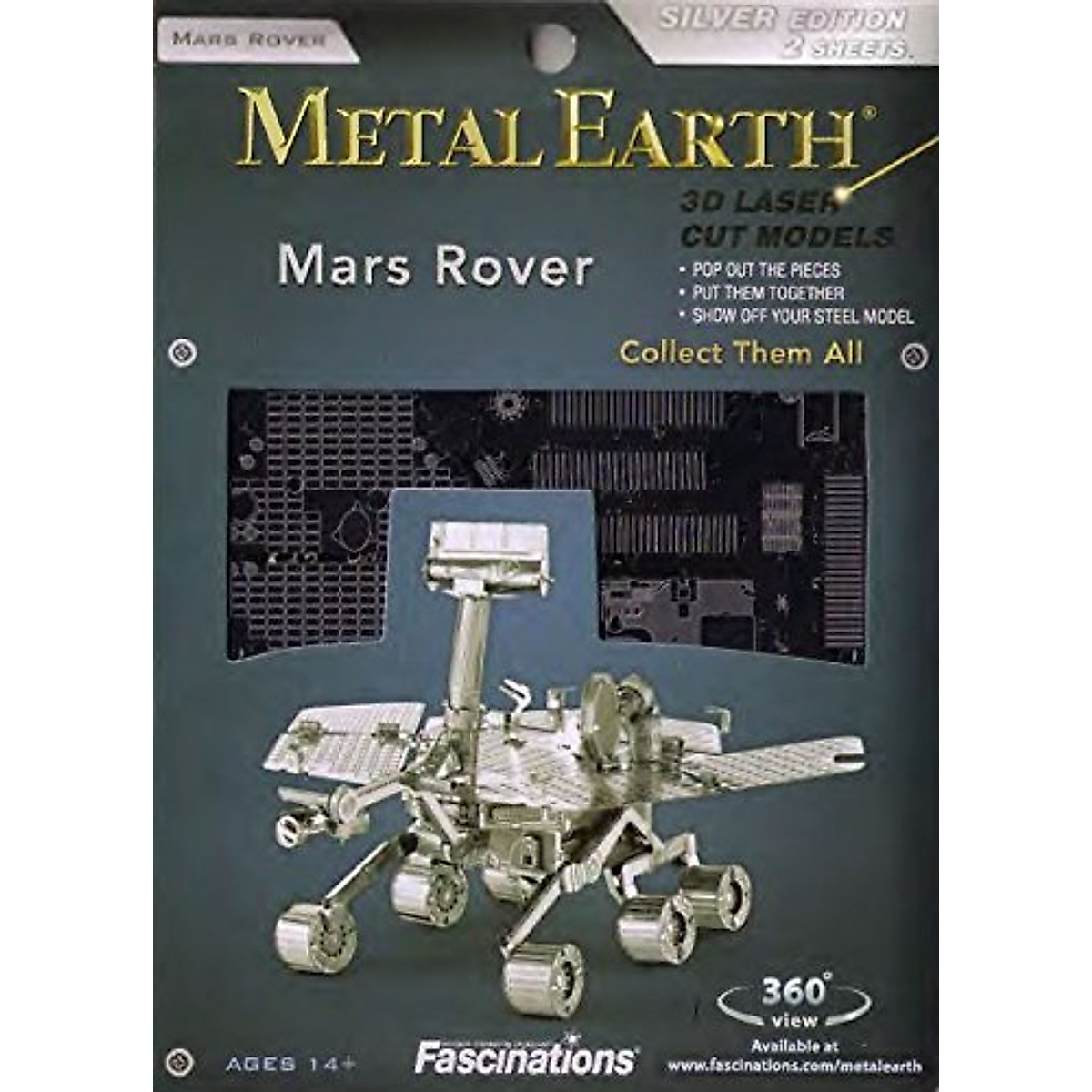 Fascinations Metal Earth Mars Rover 3D Metal Model Kit